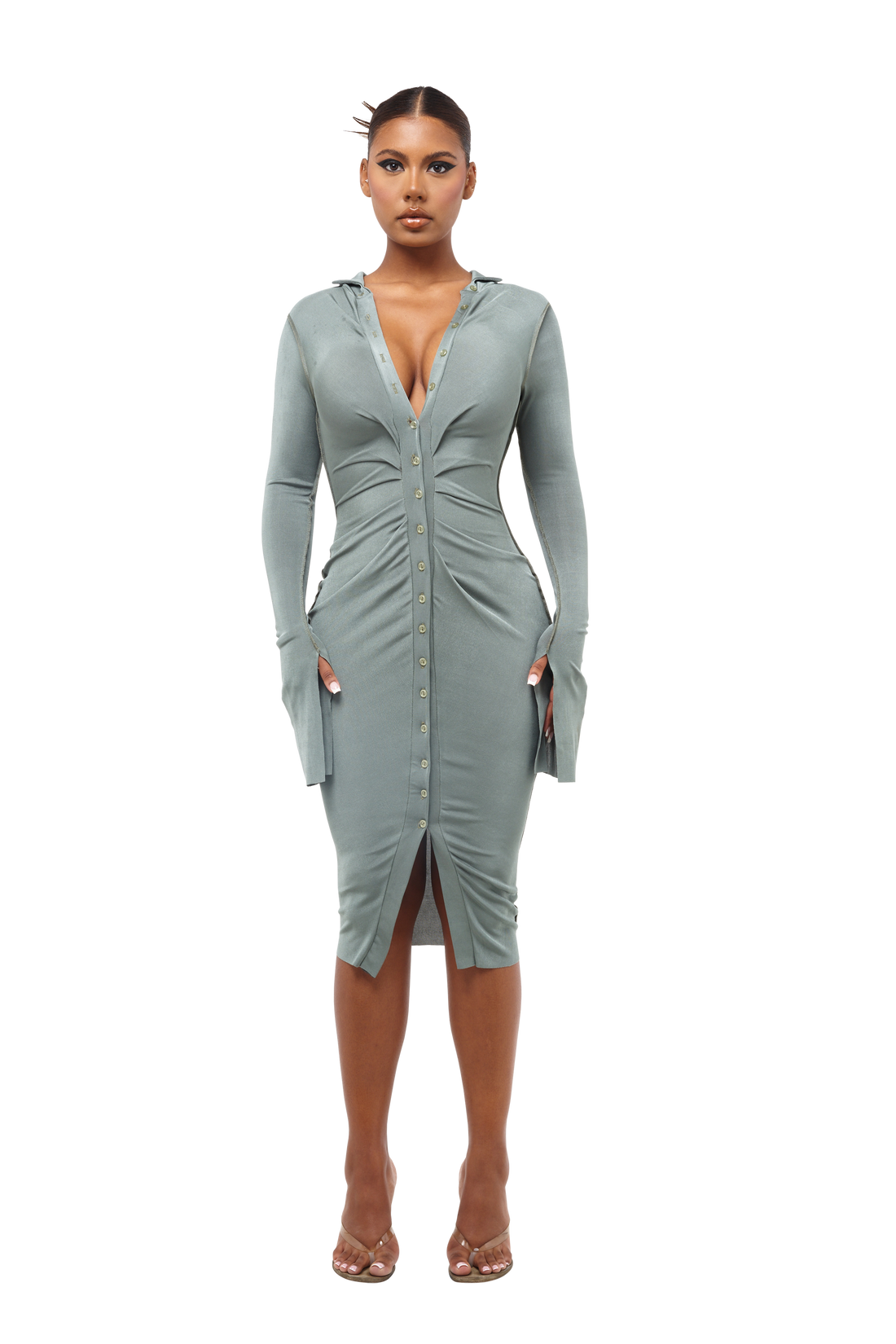MOOREA DRESS - GULL GREY – CouCoo