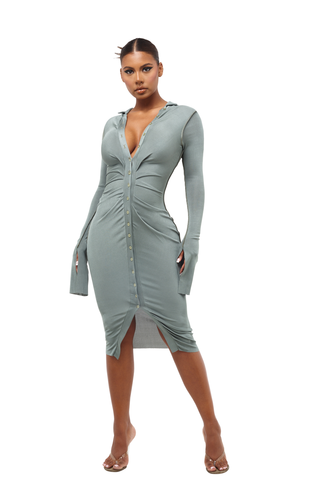 MOOREA DRESS - GULL GREY – CouCoo